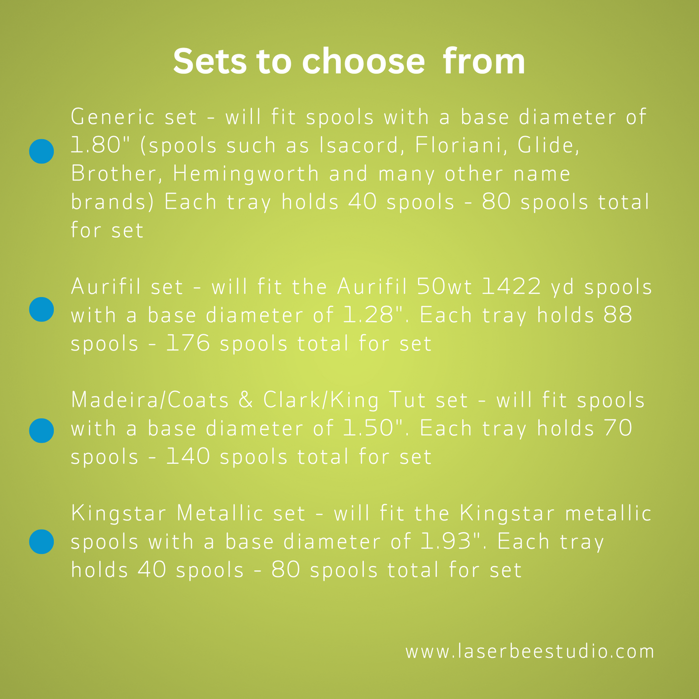 Alex 6-drawer Thread Storage Trays – Laser Bee Studio