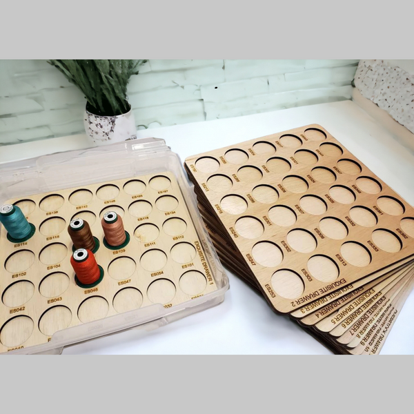 Exquisite embroidery thread storage trays | thread spool organizers ...