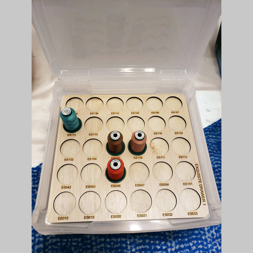 Exquisite embroidery thread storage trays | thread spool organizers ...