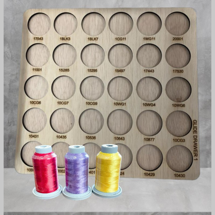 Glide thread storage trays – Laser Bee Studio