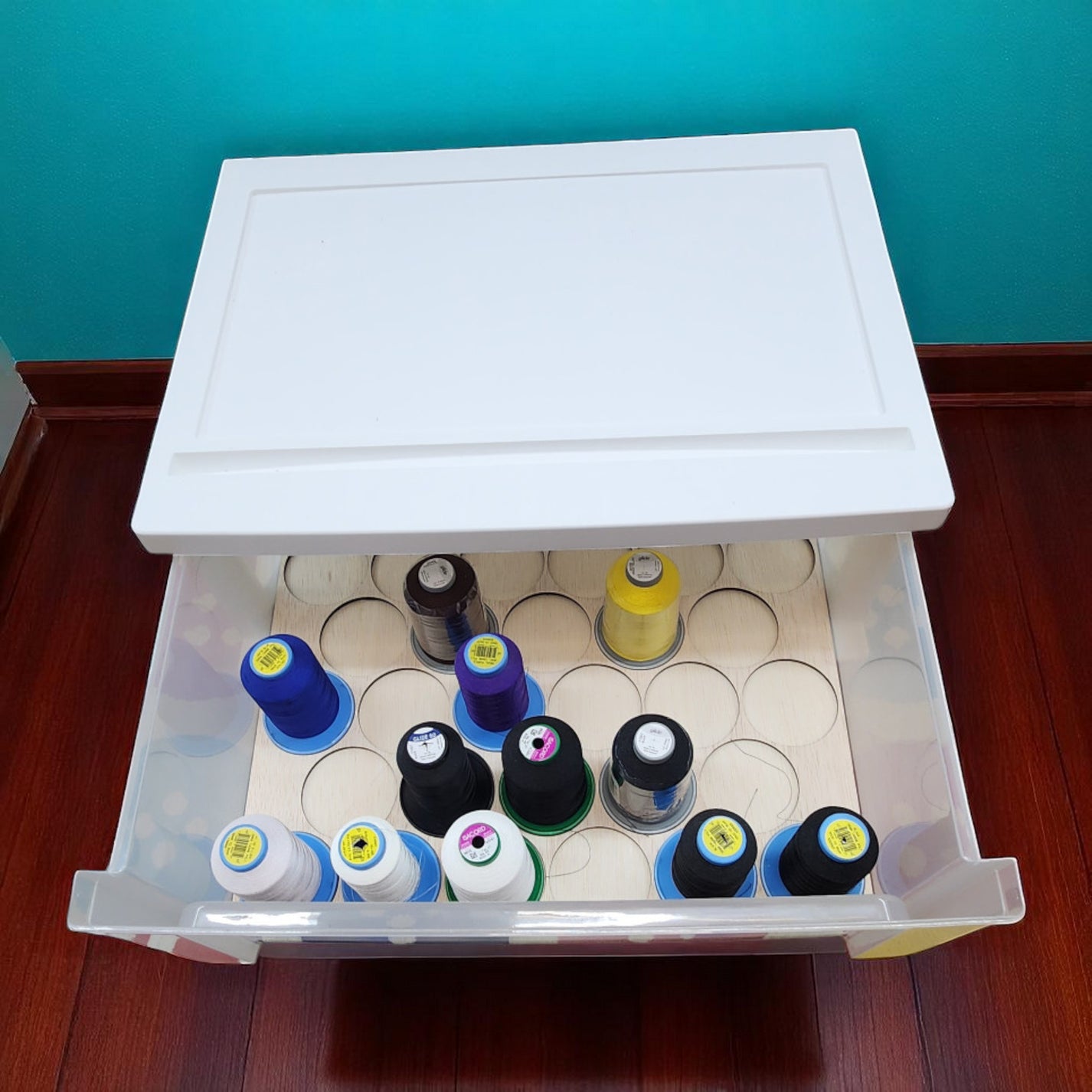 King Spool Thread Storage Trays | thread spool organizers | embroidery ...