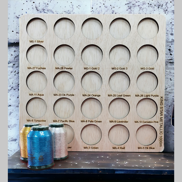 Kingstar Metallic embroidery thread storage trays – Laser Bee Studio
